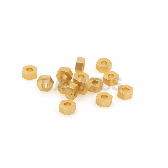 Hexagonal Beads Hexagonal Beads Geometric Beadsdiy Beaded | Etsy