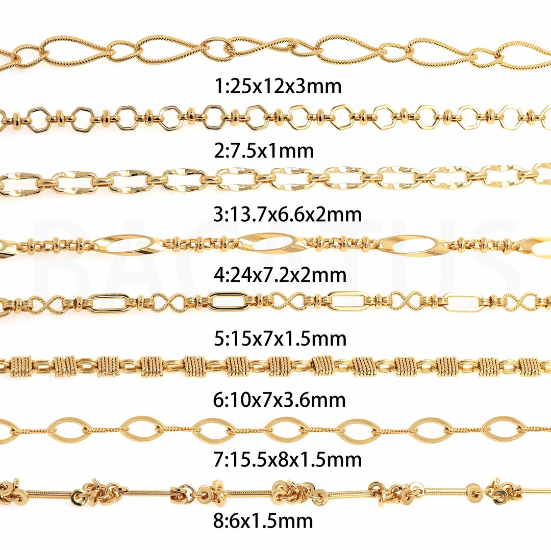 1 Meter Discovery Chain,semi-finished Necklace and Bracelet Making ...