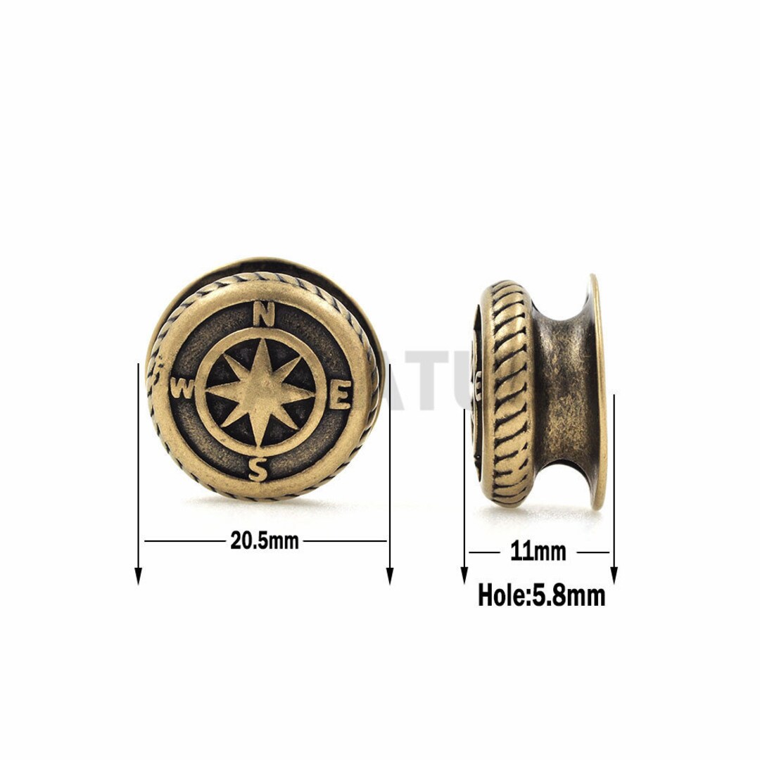 Compass Beads,550 Paracord Charms,compass Jewelry,compass Gift 1pcs - Etsy