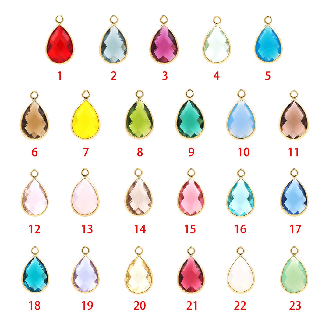 18K Gold Filled Water Drop Pendant,gold Water Drop Charms,water Drop ...