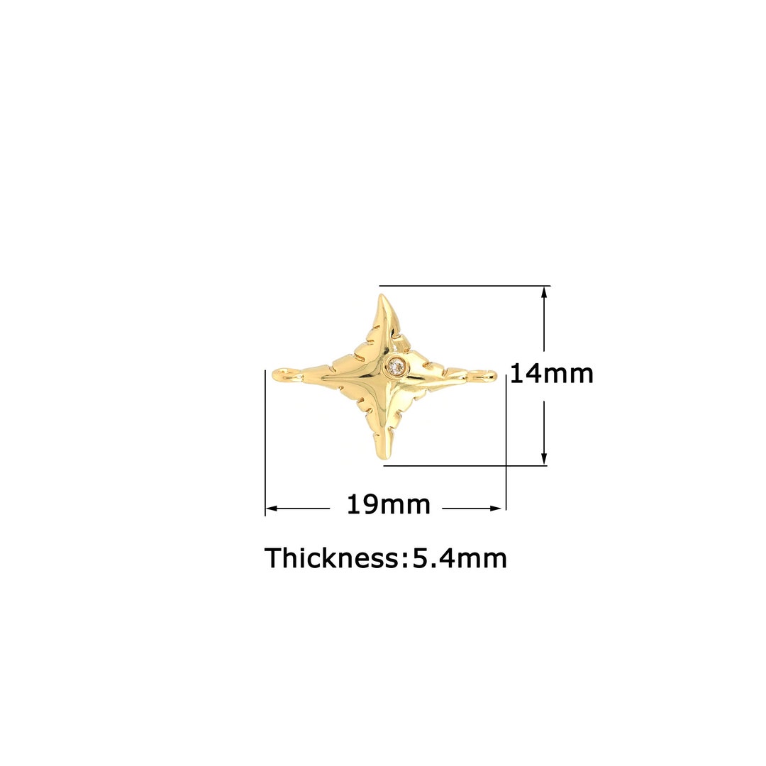 18K Gold Filled Star Connector,gold Dainty Star Connector,star ...
