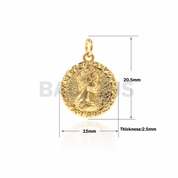 1PCS Elizabeth Pendant Portrait Coin Necklace Medal | Etsy