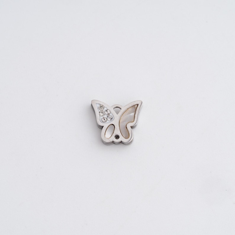 Stainless Steel Butterfly Pendant,insect Charms,butterfly Charm ...