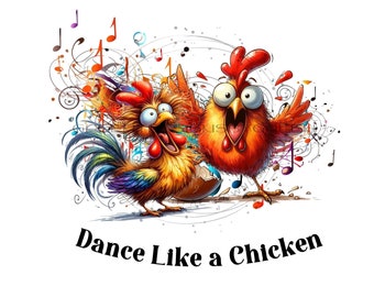Dancing Chicken / Rooster PNG - Etsy
