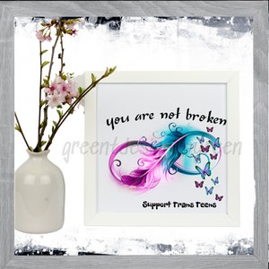Trans Awareness PNG Teen Trans Acceptance you Are Not - Etsy