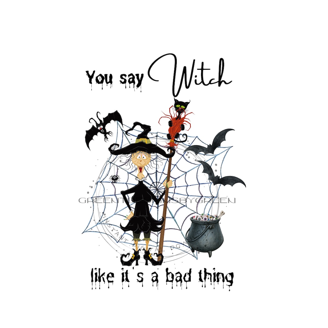Proud Witch PNG – Cauldron, Black Cat, Spider Web (digital Download) - Etsy