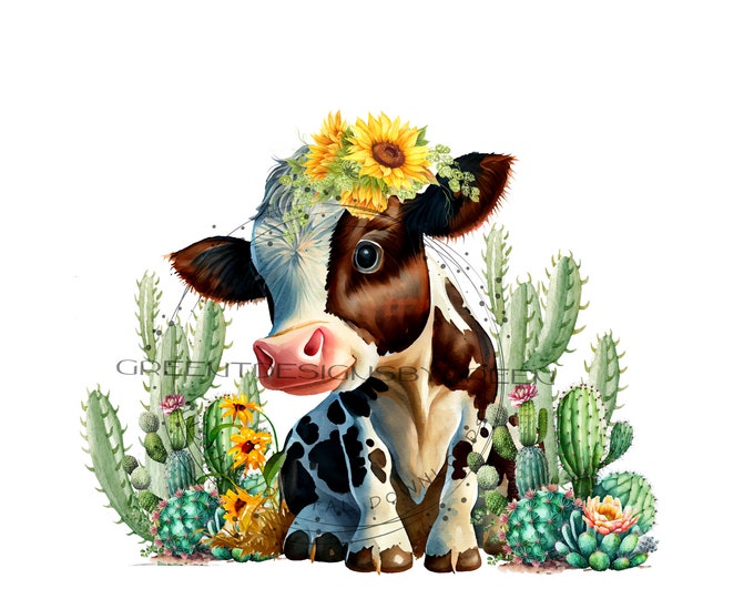 Highland Cow in Metal Tub PNG - Adorable and Cute Longhaired Cow ...