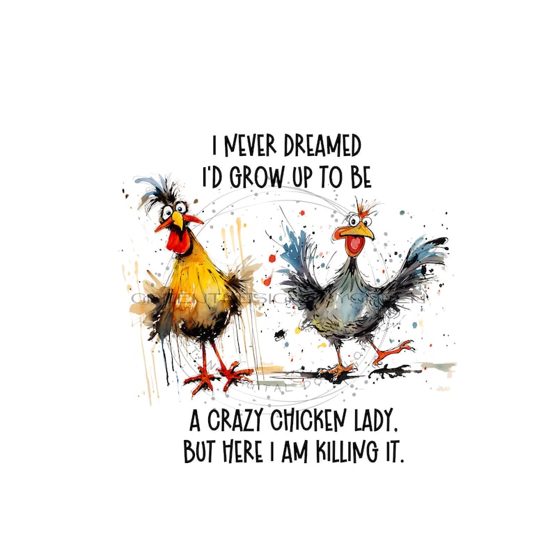Crazy Chicken Lady - Etsy