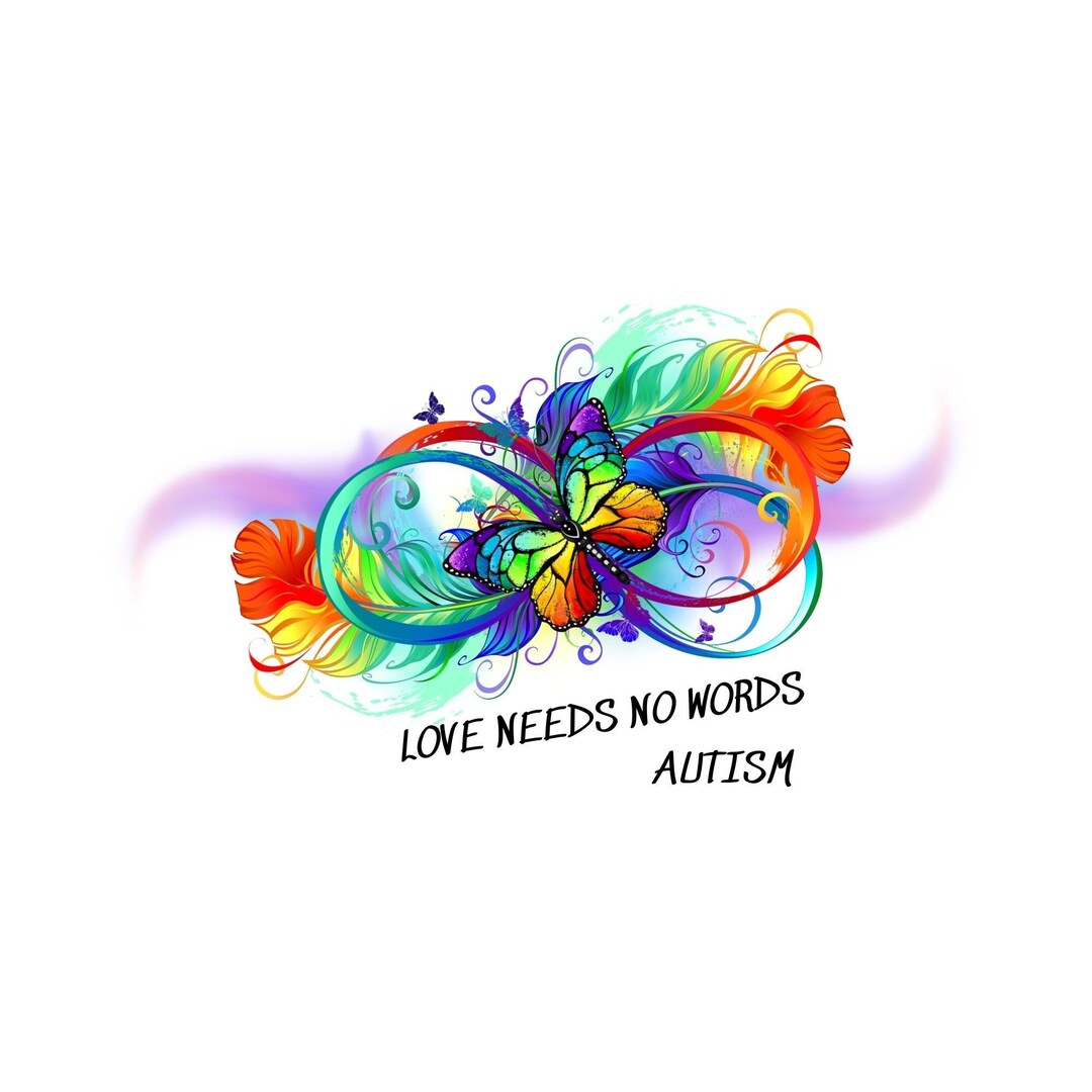 Autism Love PNG Autism Awareness Autism PNG Butterfly - Etsy