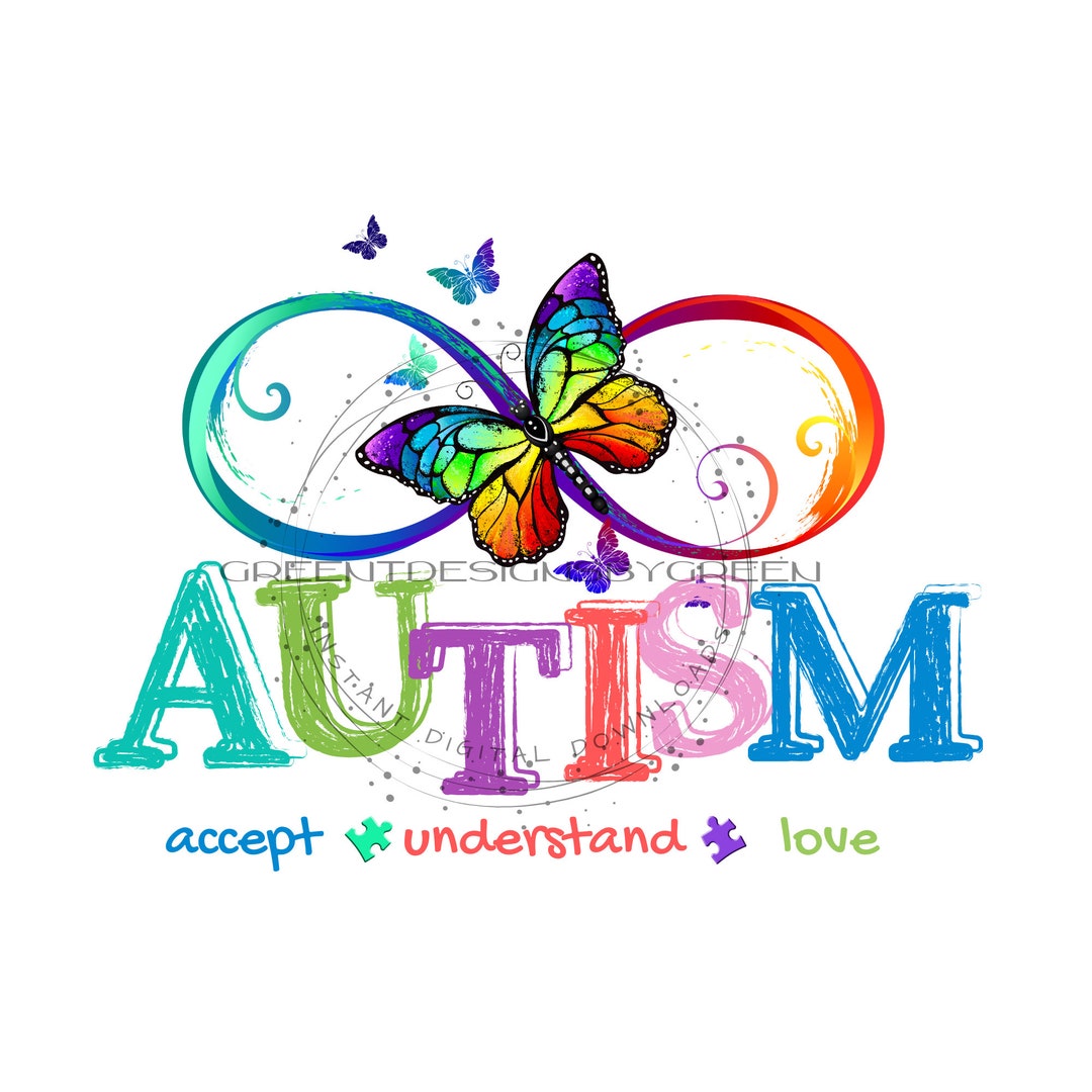 Love Autism PNG, Autism Awareness, Autism PNG, Autism Design, Rainbow ...