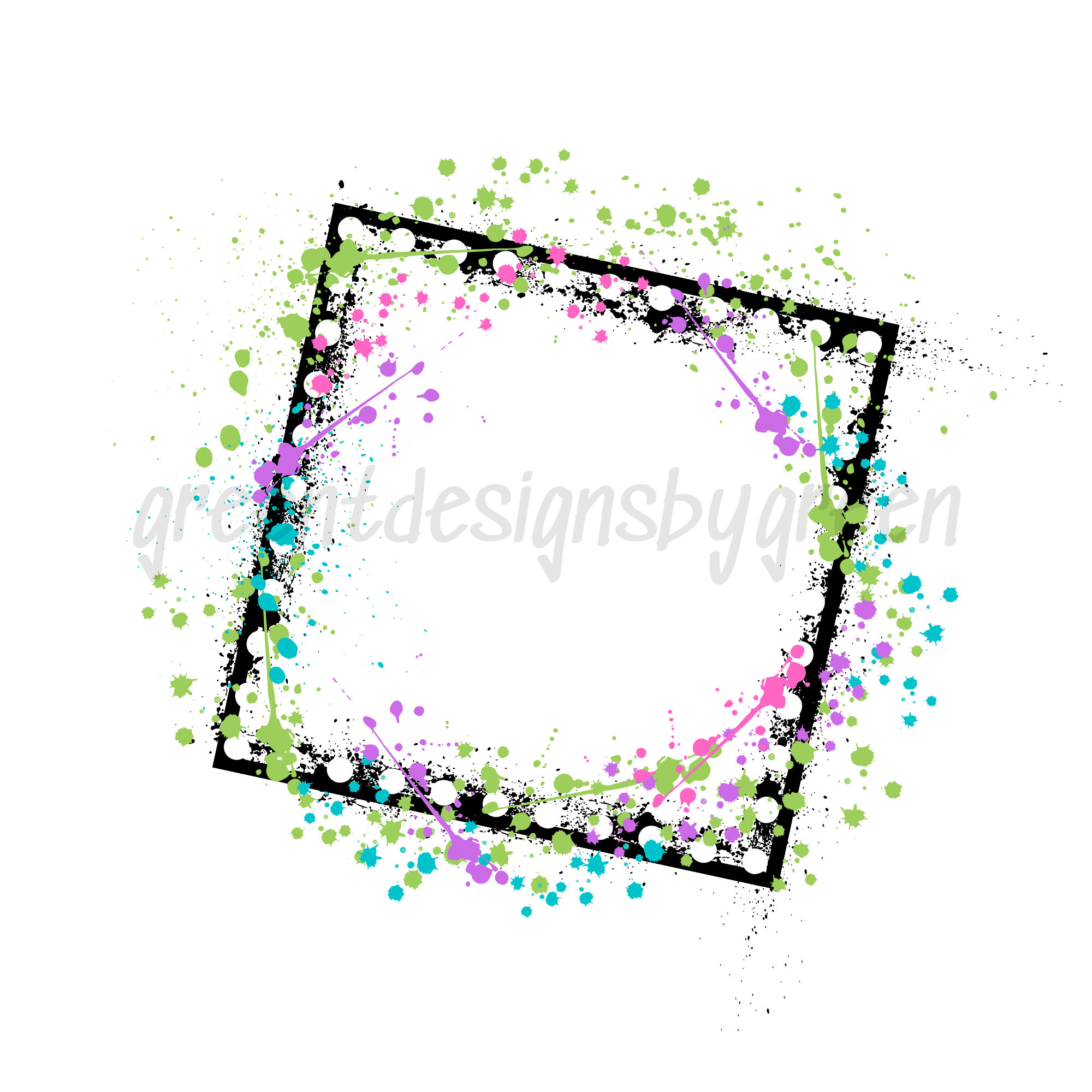 Paint Splatter Png Border