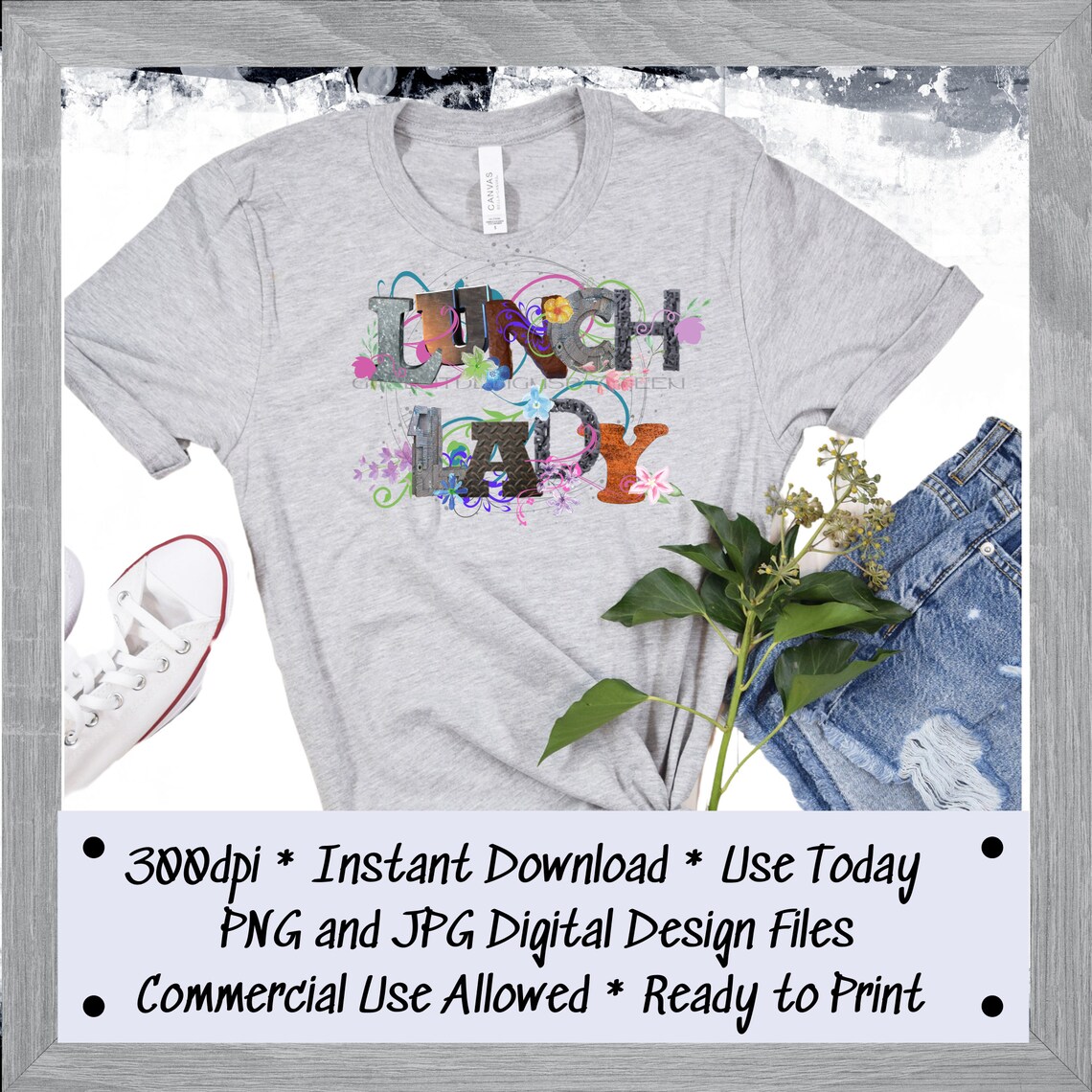 Festive Lunch Lady Lettering Clipart - Sublimation PNG & Printable JPG ...