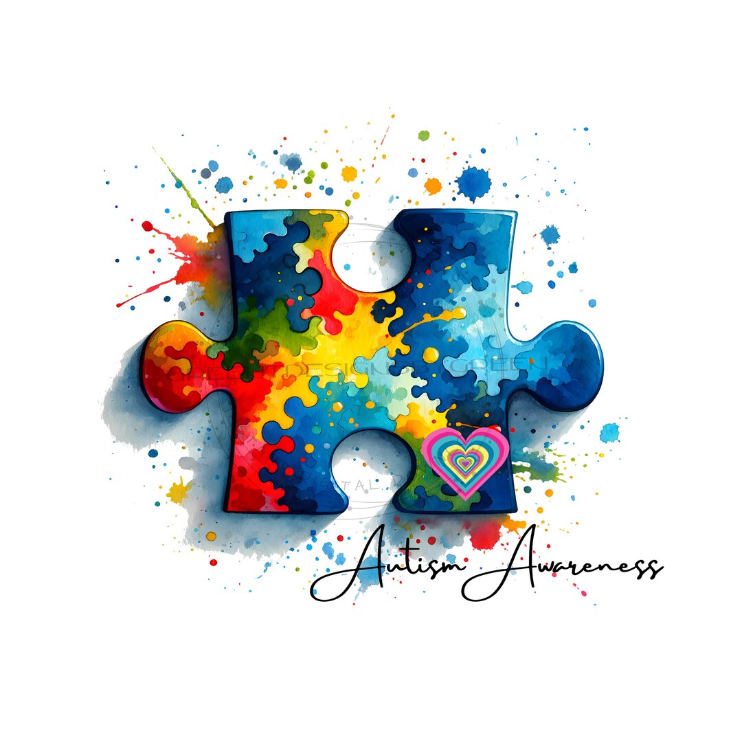 Rainbow Puzzle Piece PNG, "autism Awareness", Autism Puzzle PNG ...