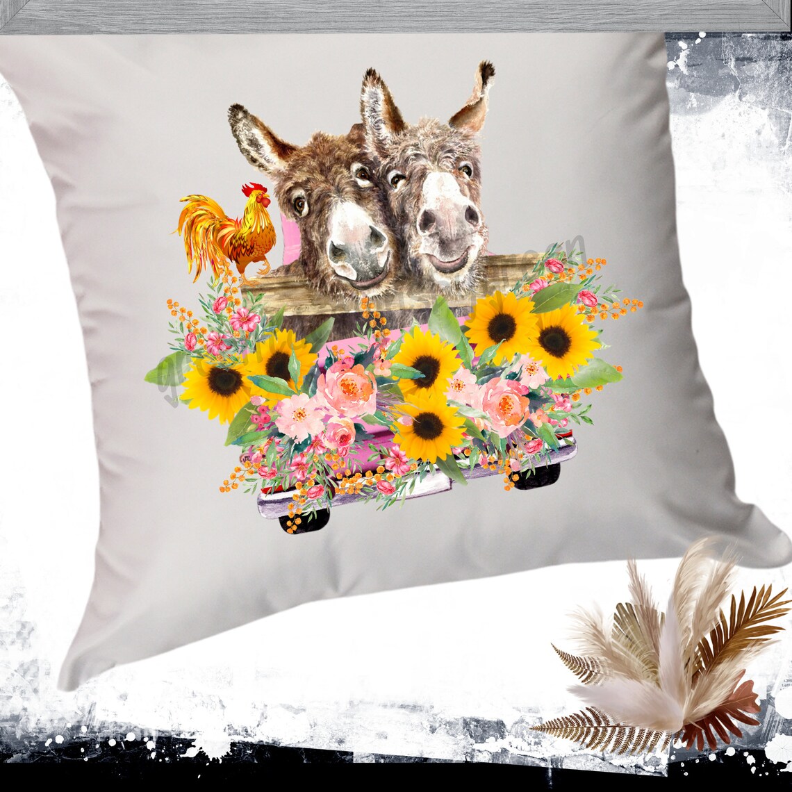 Donkey PNG Vintage Truck Sublimation Spring Clipart Farm - Etsy