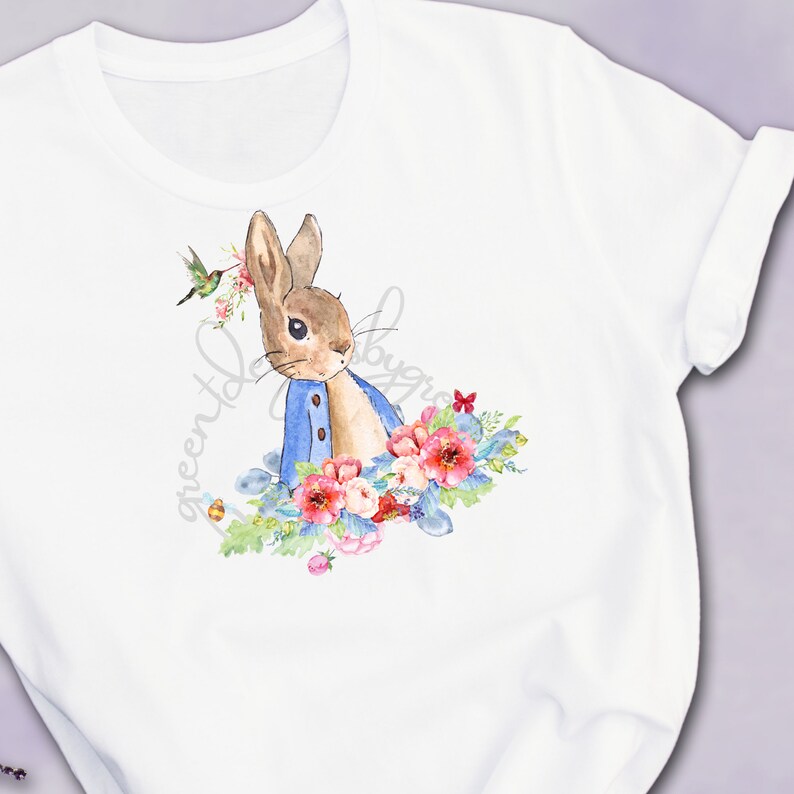 Peter Rabbit PNG Flower Clipart Bunny Sublimation Download - Etsy UK