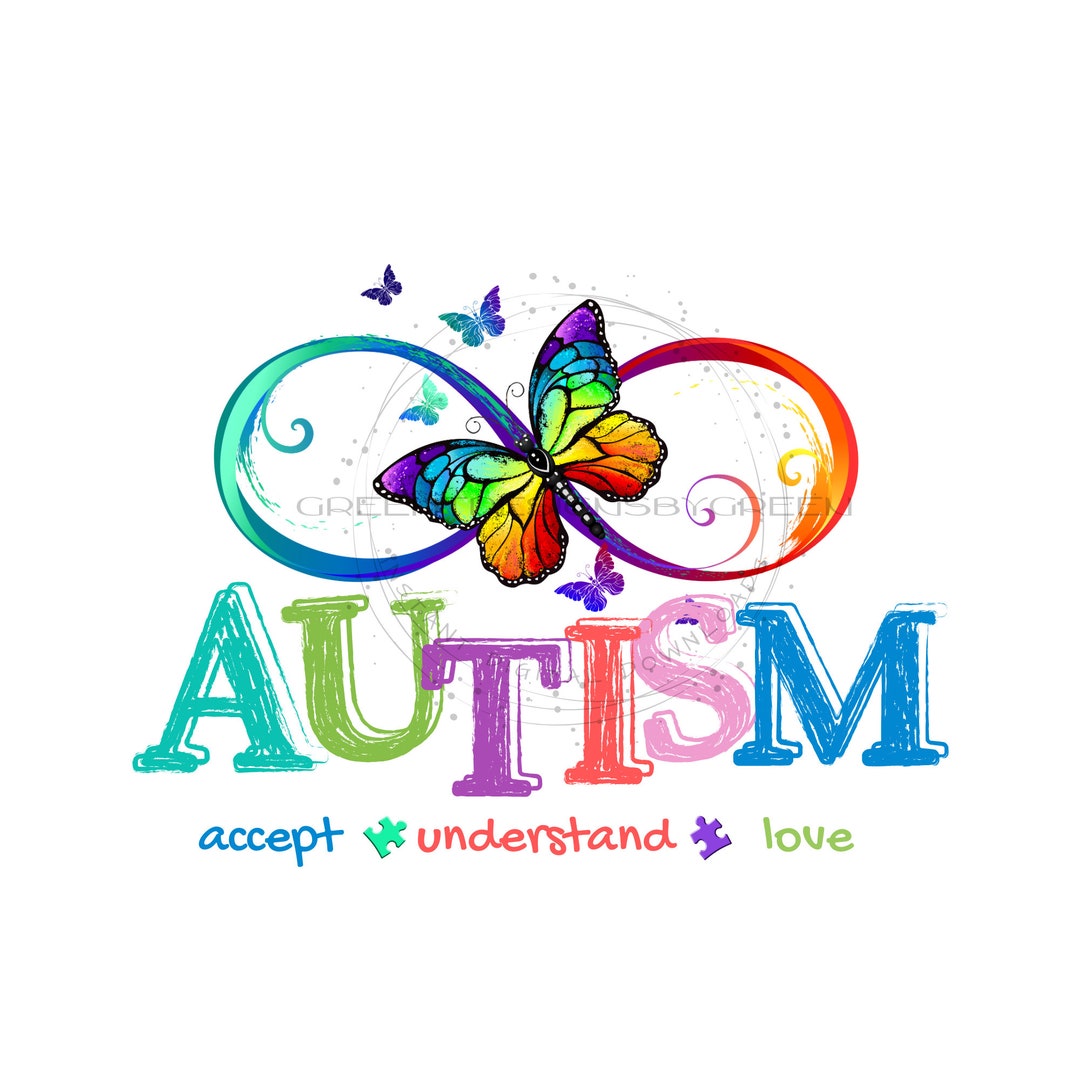 Love Autism PNG, Autism Awareness, Autism PNG, Autism Design, Rainbow ...