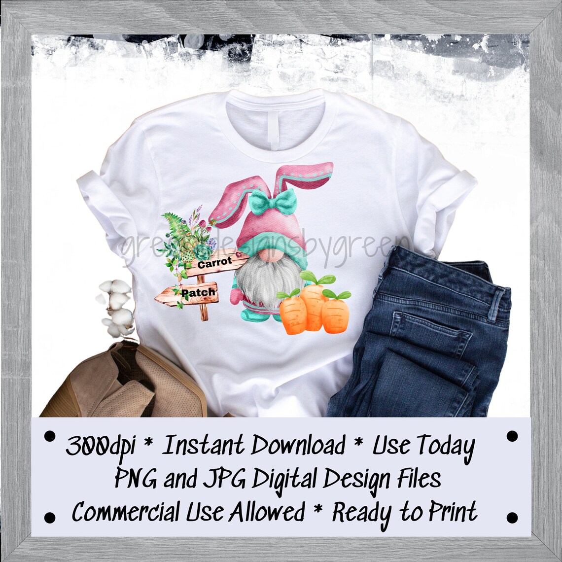 Digital Download PNG File-easter Clipart-easter Gnome - Etsy