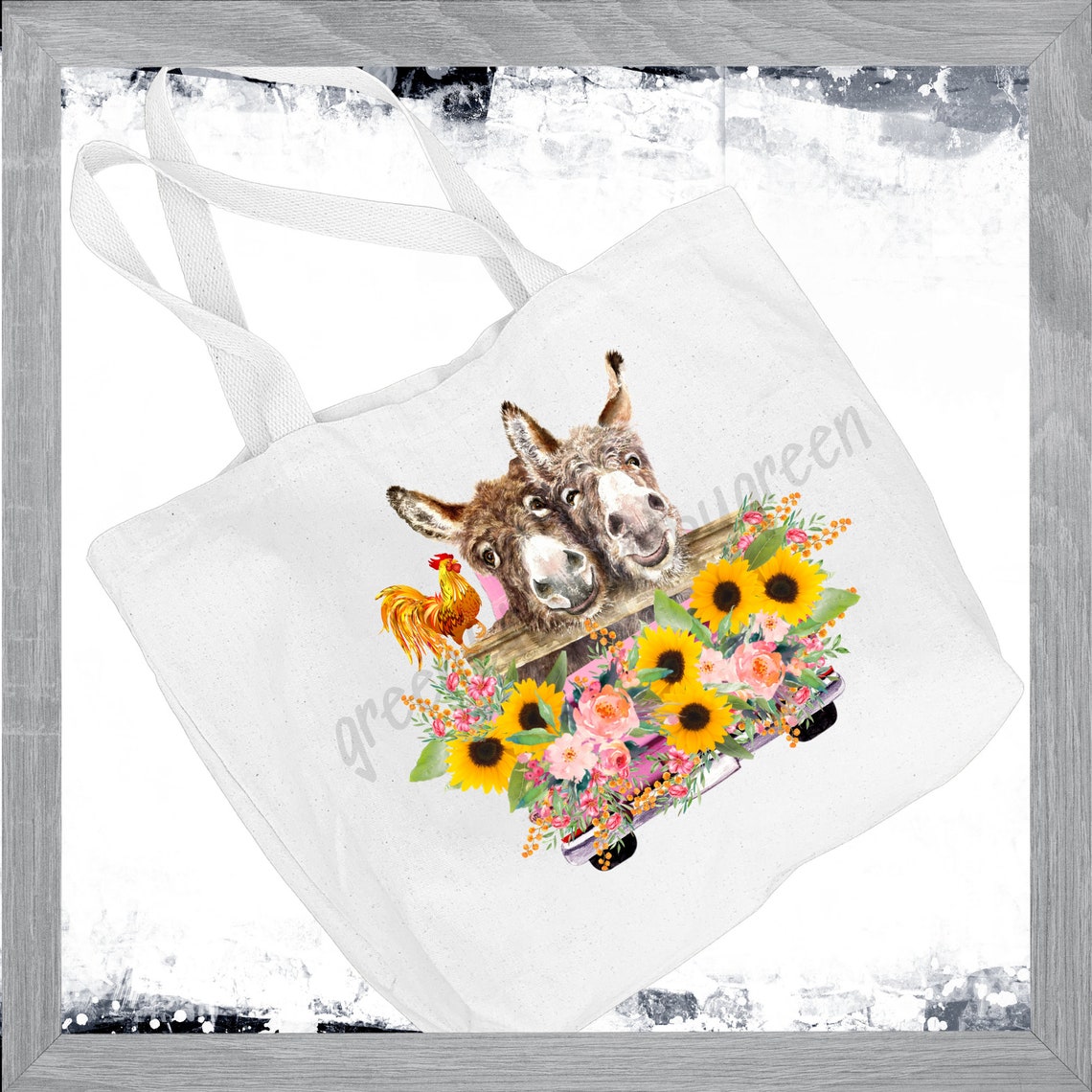 Donkey PNG Vintage Truck Sublimation Spring Clipart Farm - Etsy