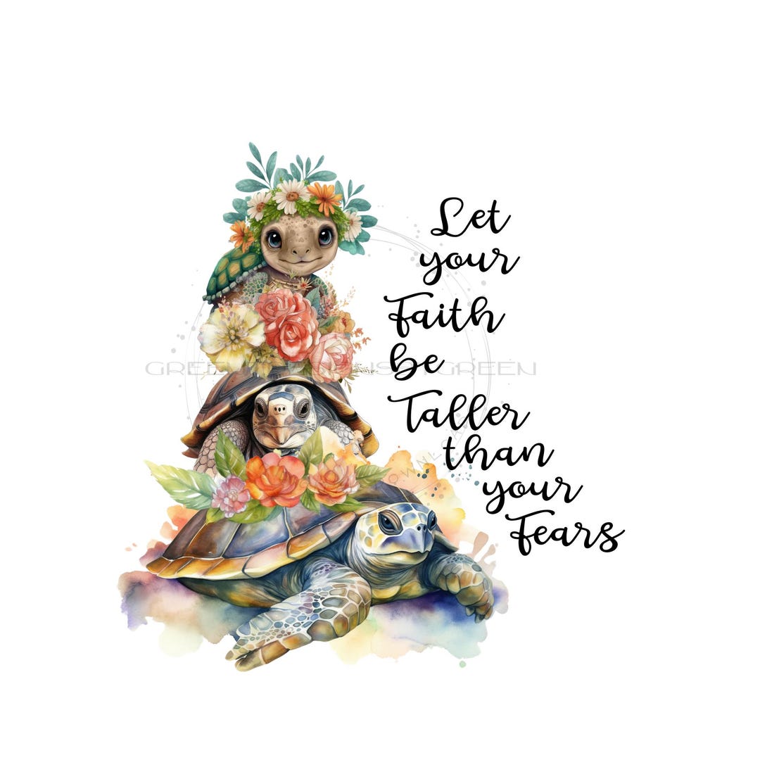 Turtle PNG for Sublimation-tower of Turtles let Your Faith Be More ...