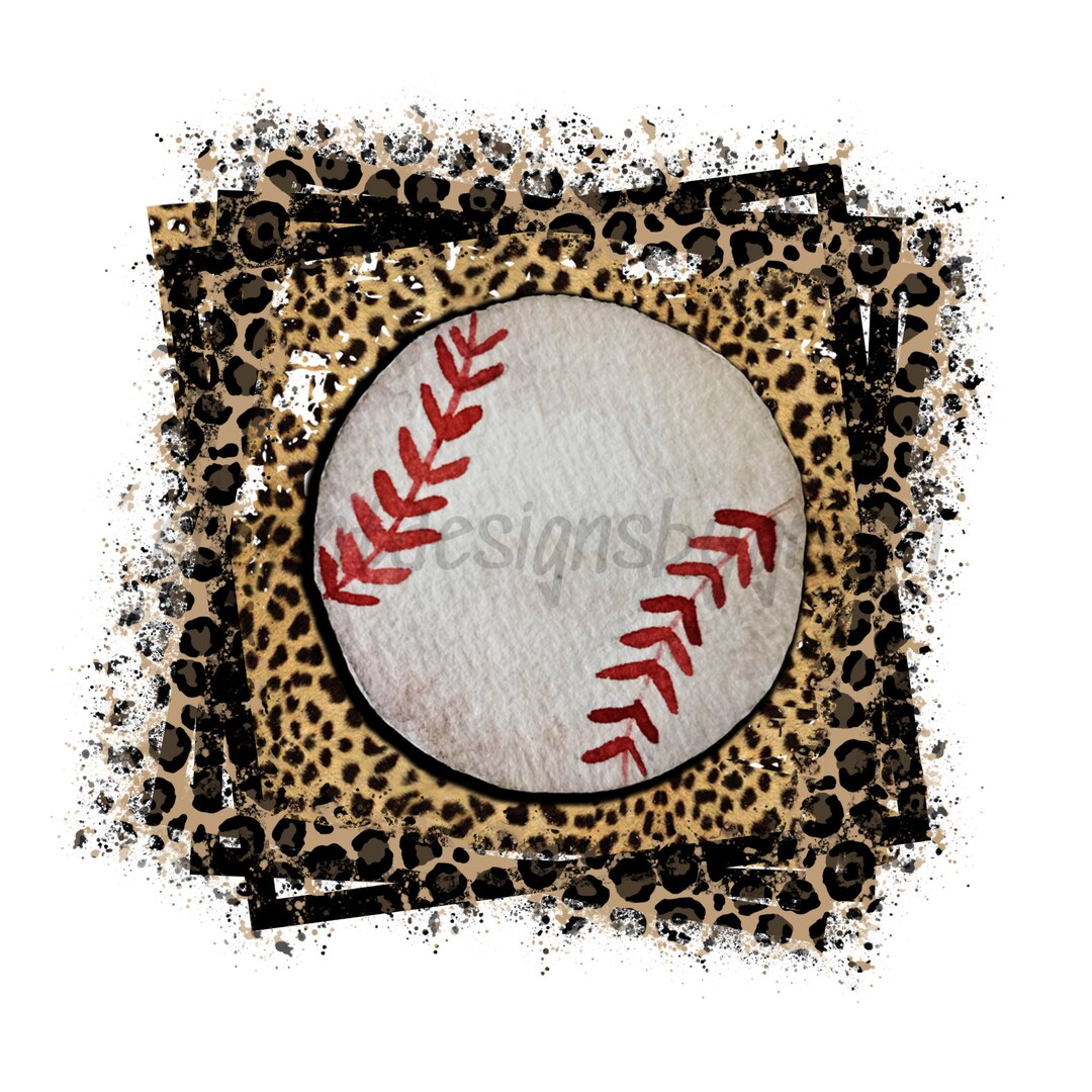 Baseball Distressed Background Png, Leopard Baseball Background Png ...