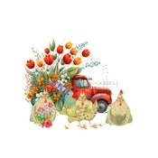 Funky Chicken Design SVG Vector Cutting File / Clip Art Available for ...