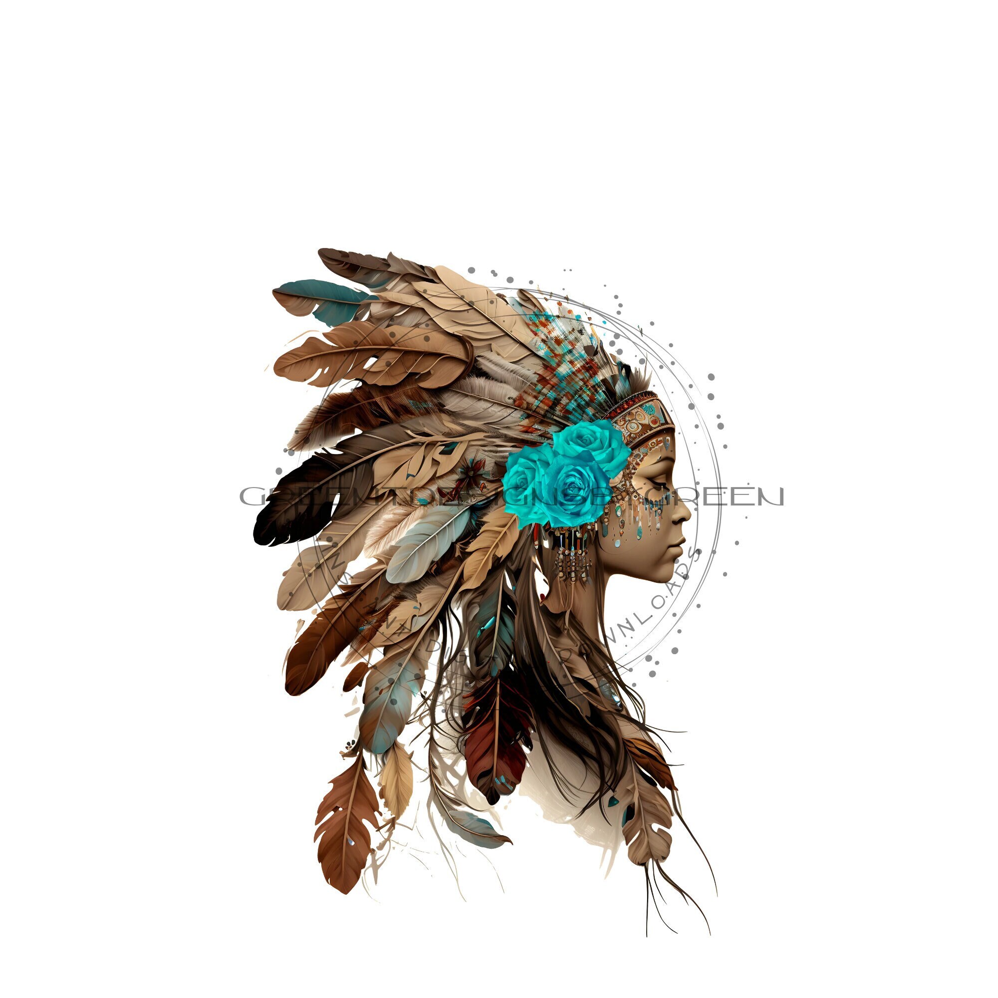 Drawing Of Apache Feather