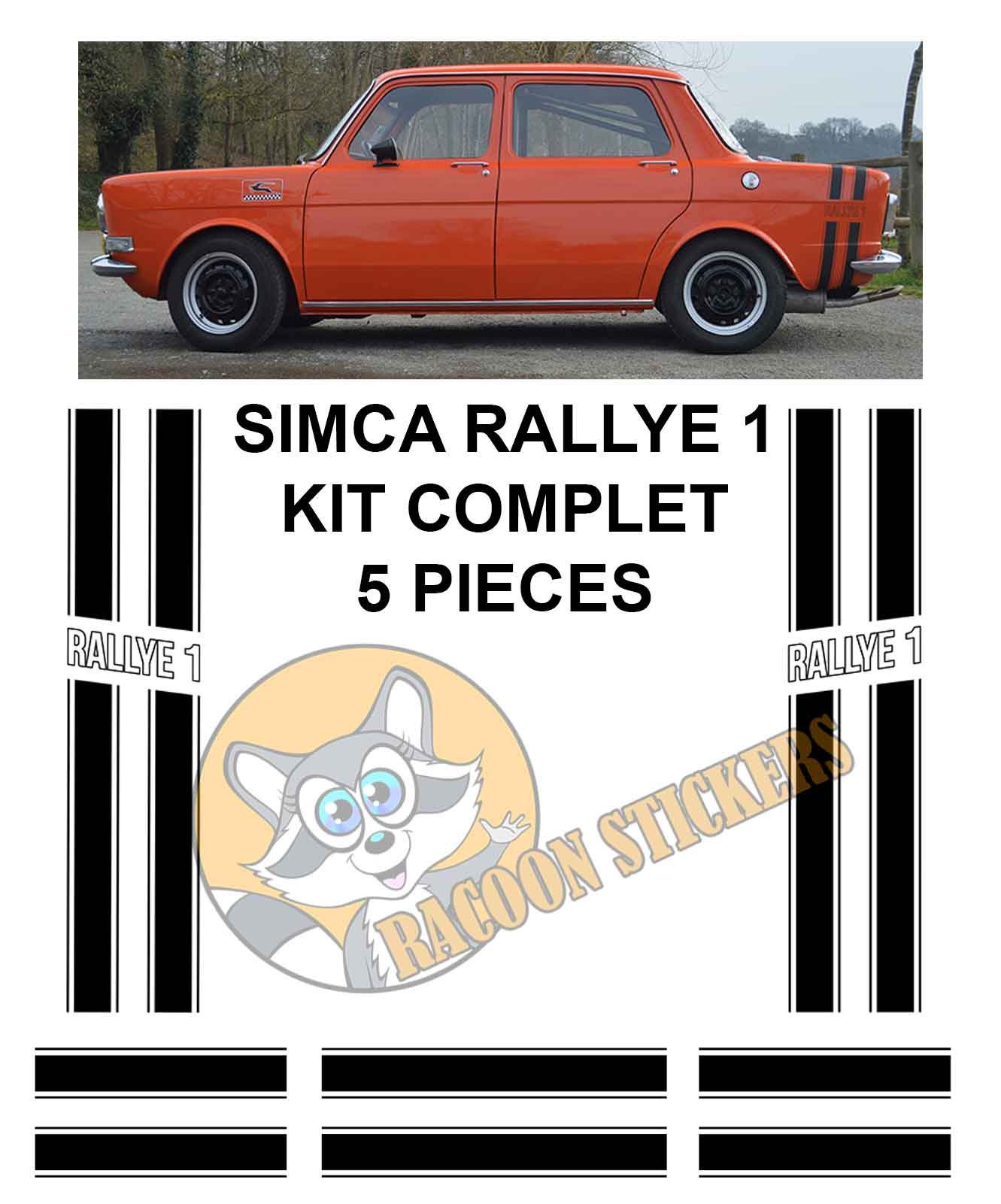 Set of Stripes for SIMCA 1000 RALLYE 1 kit graphique adhésif | Etsy