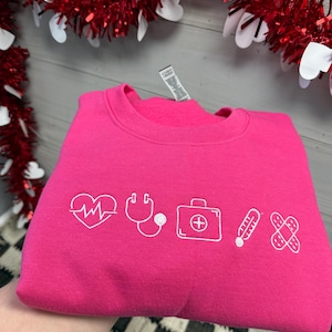 Embroidered Healthcare Sweatshirt, Embroidered Nurse Sweatshirt, Gift ...