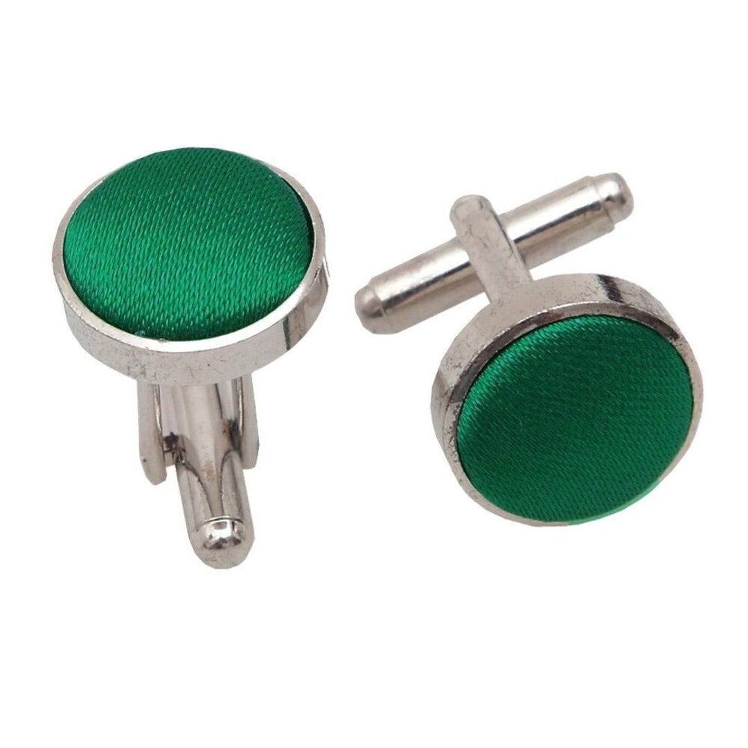 Green Cufflink Emerald Green Wedding Cufflinks for Men Plain - Etsy