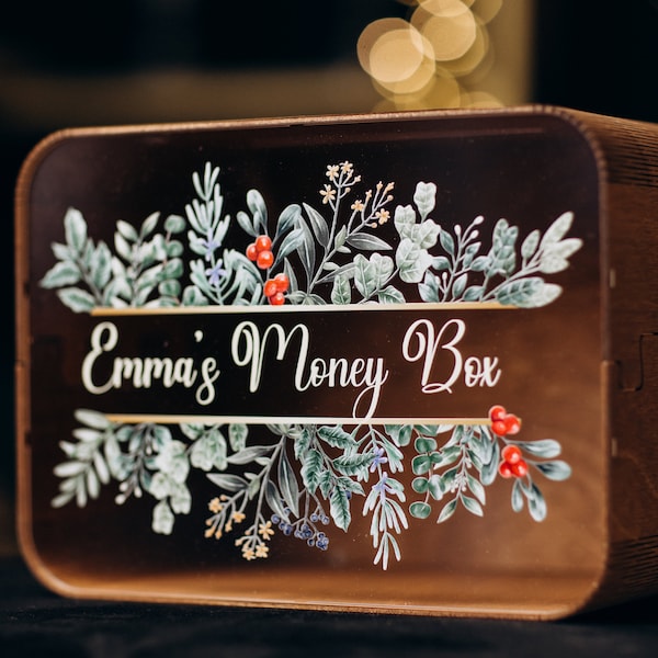 Personalized Holiday Money Box - Etsy