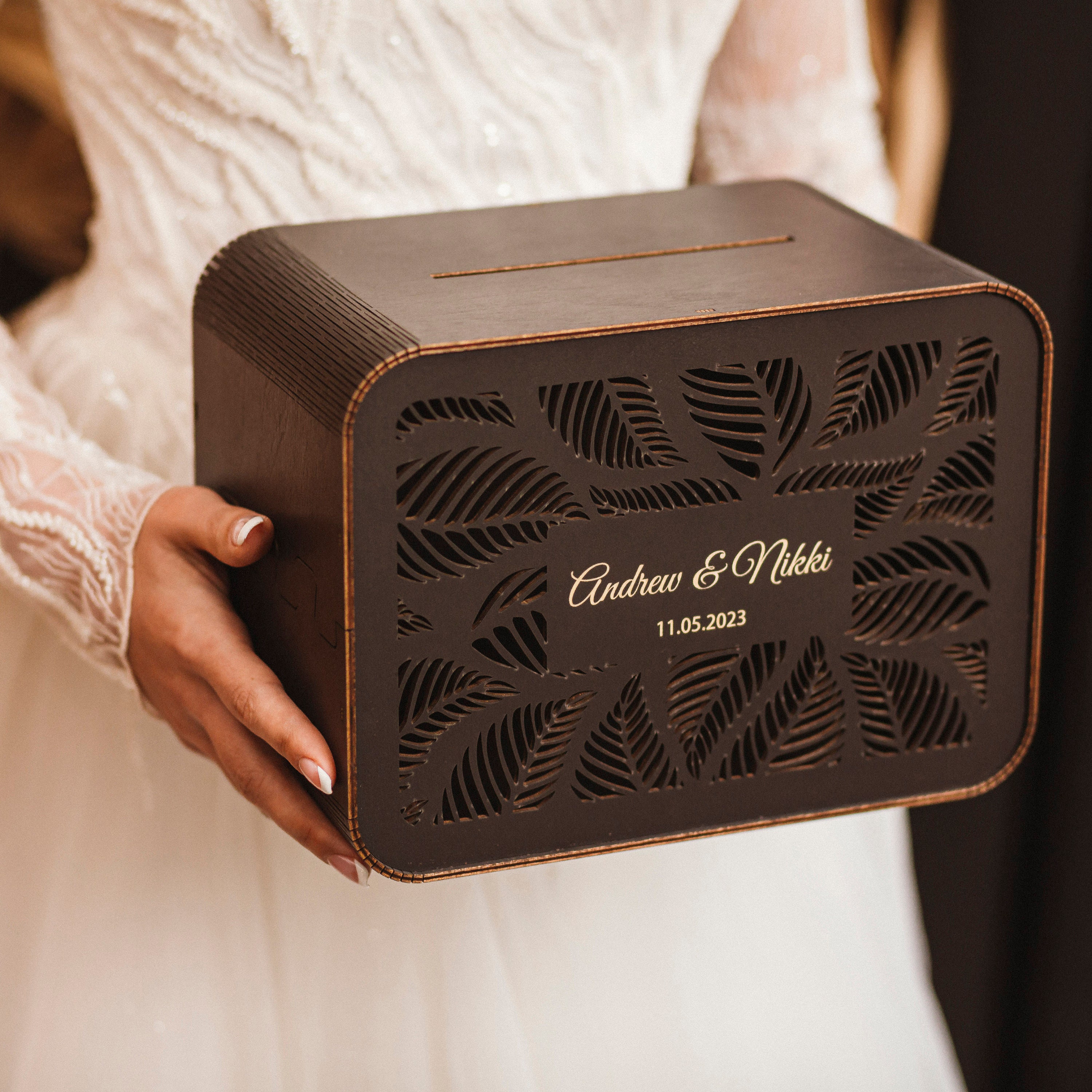 sale retail prices Wedding Card Box, Greeting Card Box, Wooden Wedding ...