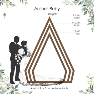 Diamond Shaped Wedding Arch Set: Alder Wood Arbor Decor - Etsy