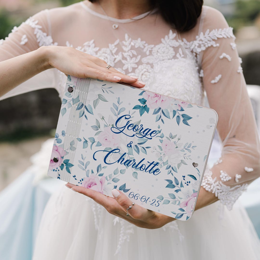Shabby Chic Wedding Guest Book, Custom Regency Era Themed Anniversary ...