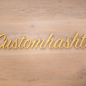 Wedding Hashtag Sign - Hashtag Wedding Sign - Custom Hashtag Prop ...