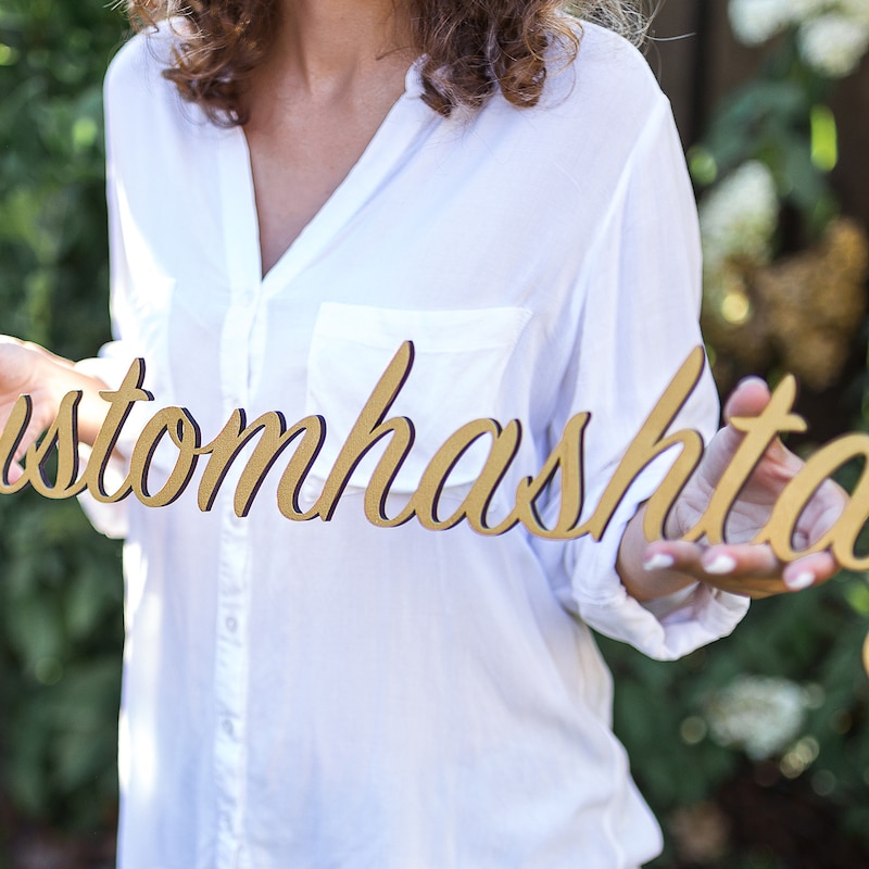 Hashtag Wedding Sign - Etsy