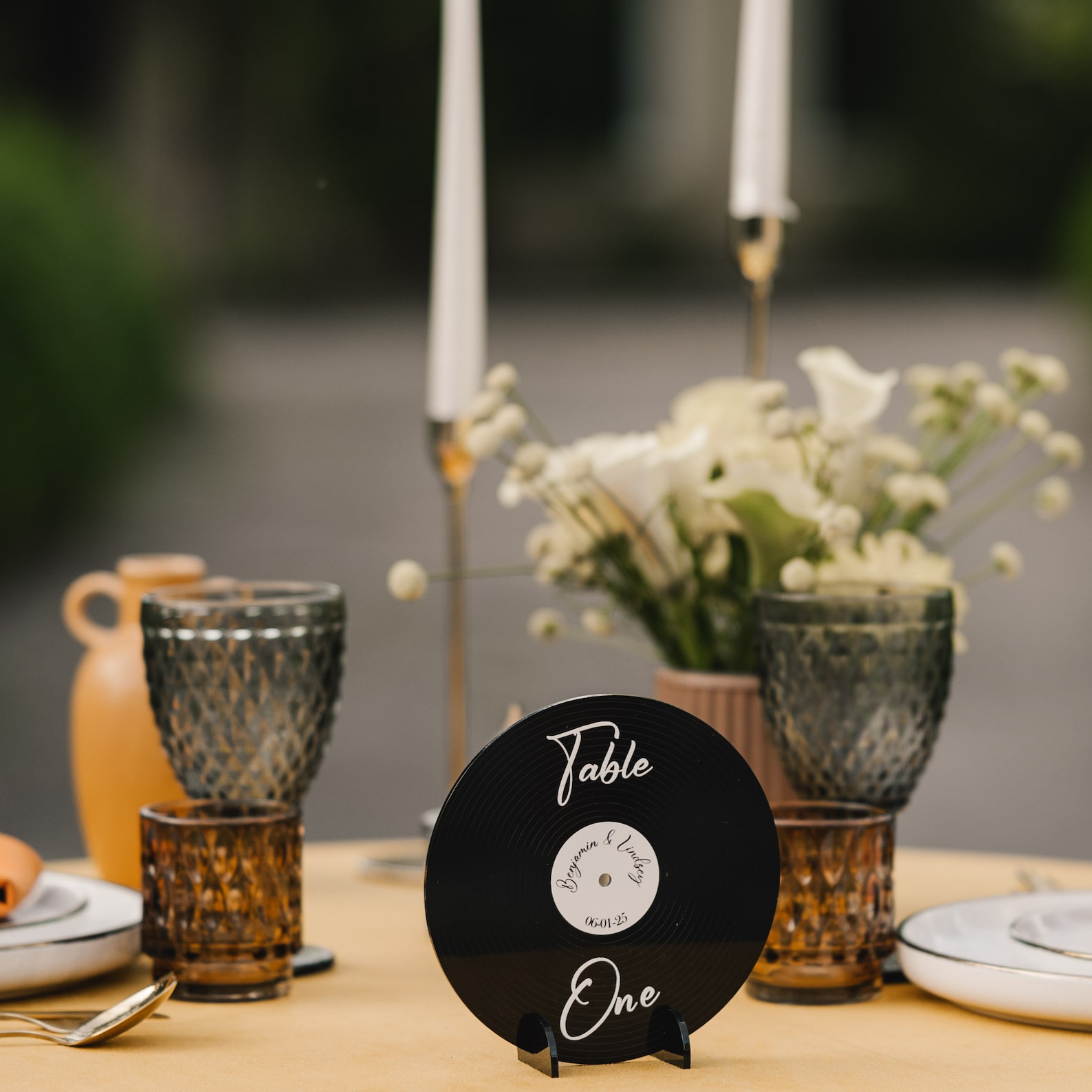 Retro Vinyl Record Wedding Table Numbers & Seating Chart Set - Etsy