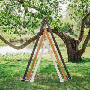 Triangle Wedding Arch: Rustic Alder Wood Geometric Arbor - Etsy