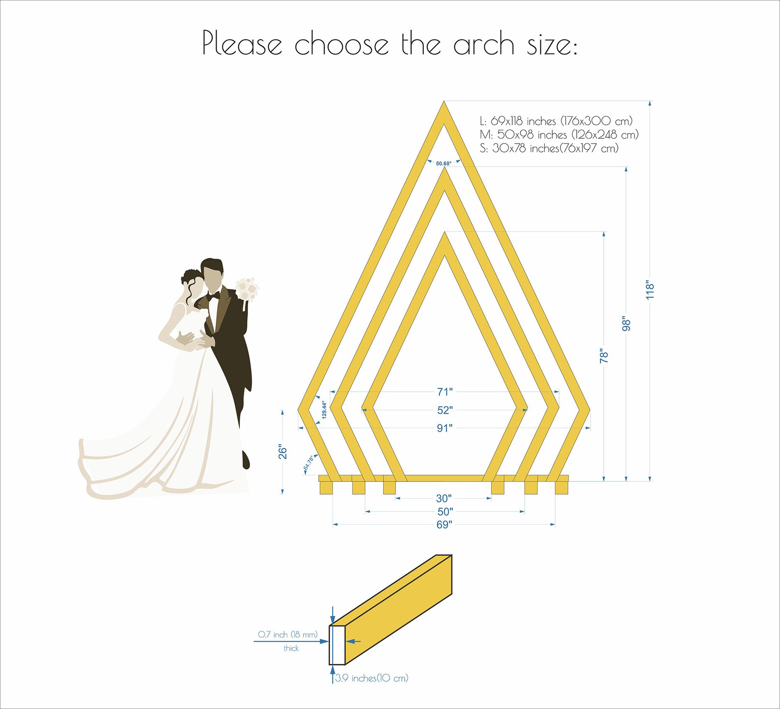 Wedding Arch Wedding Backdrop Boho Wedding Arbor Rustic - Etsy