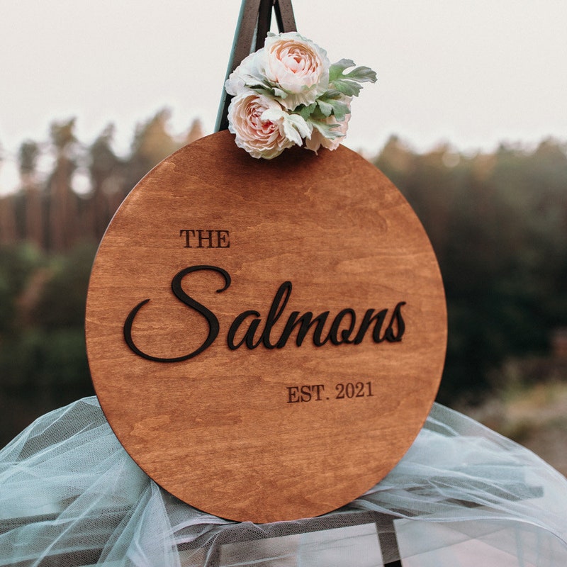 Wood Circle Signs - Etsy