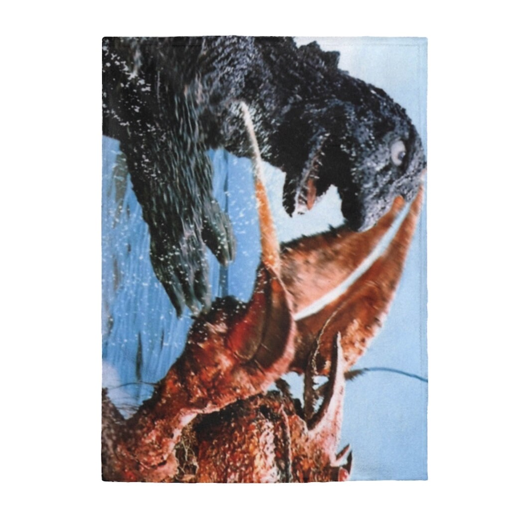 Godzilla Vs Lobster Throw Velveteen Plush Blanket Kaiju Geek - Etsy UK