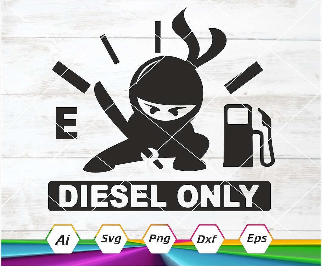 Diesel Only Svg, Gas Cap Svg, Funny Gas Sticker, Diesel Decal Svg ...