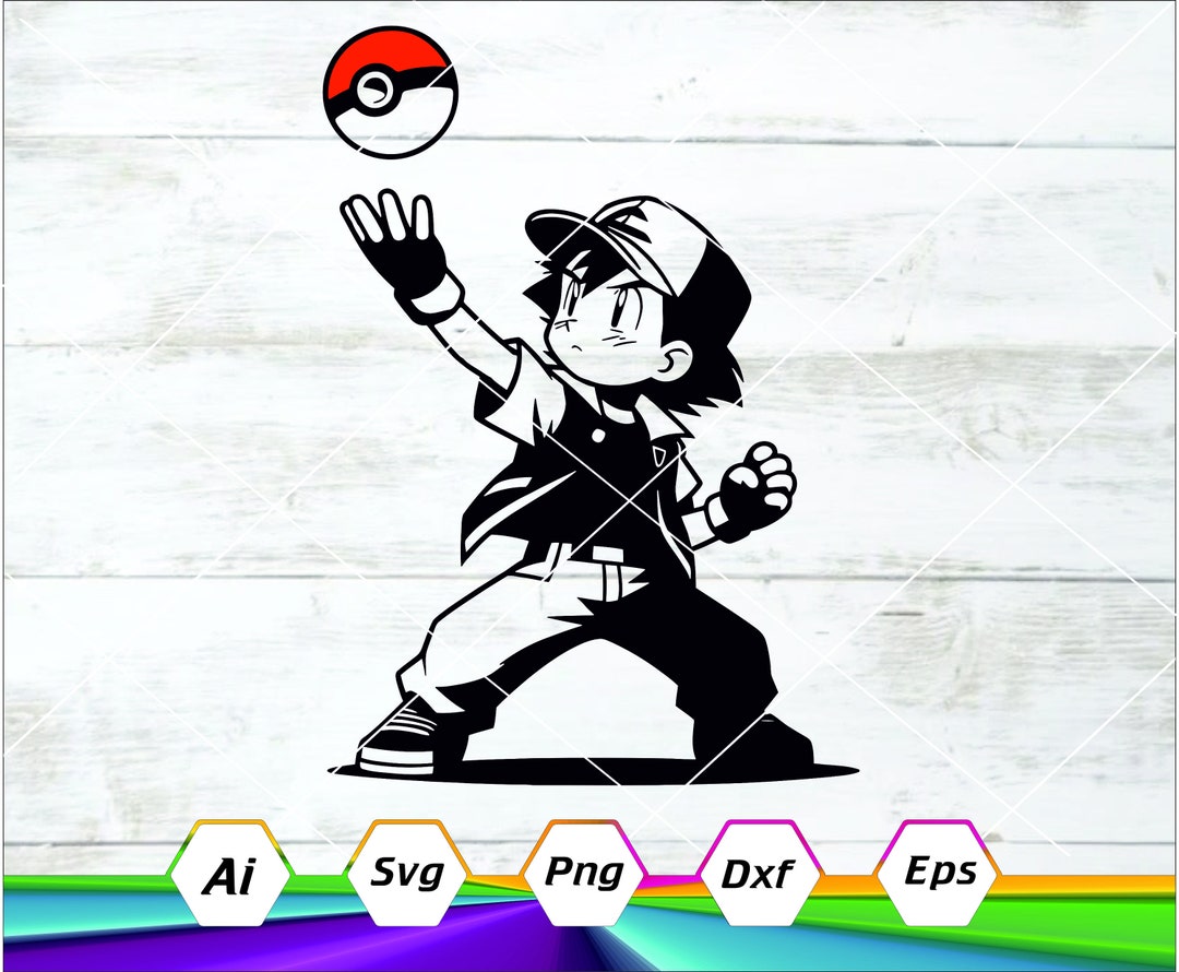 Pokemon Svg, Ash Pokeball Svg, Ash Svg, Pokemongo Svg, Cut File Svg ...