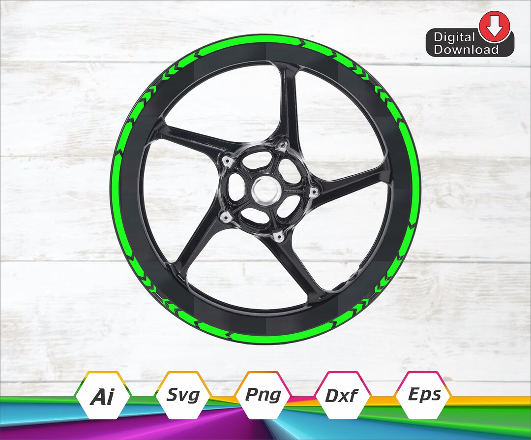 Rim Stripes, Digital Vector Svg, Wheel Stickers, Rim Stickers, Rim ...