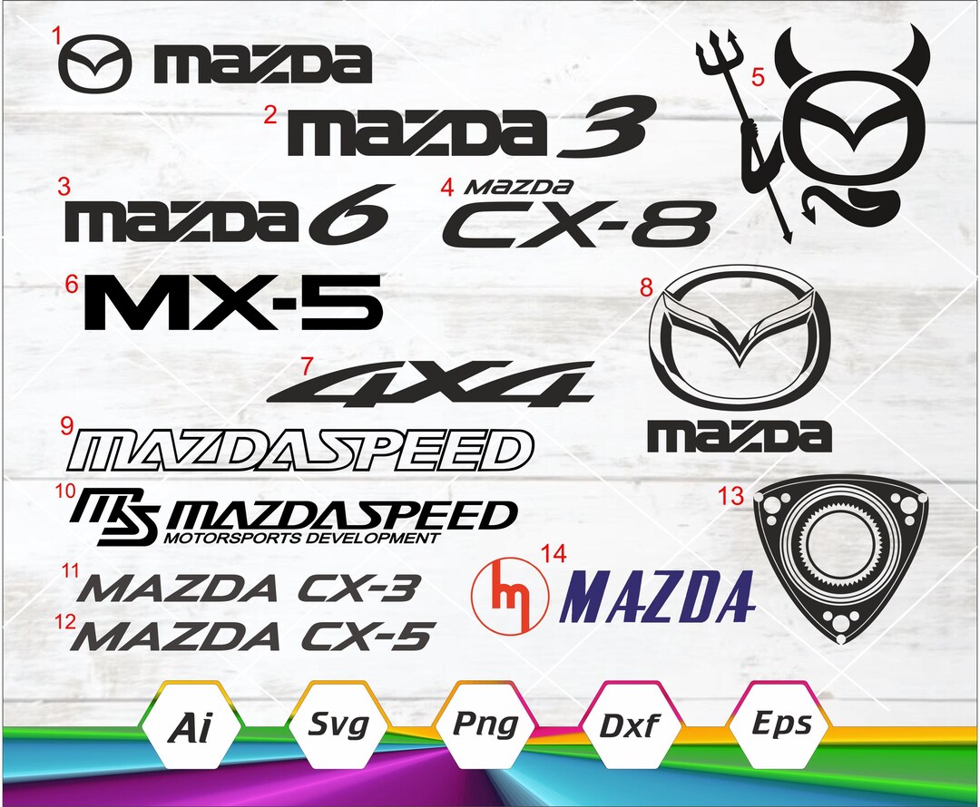 Paquete Svg de Mazda, Svg con el logotipo de Speed Car, Svg de CX-3 ...