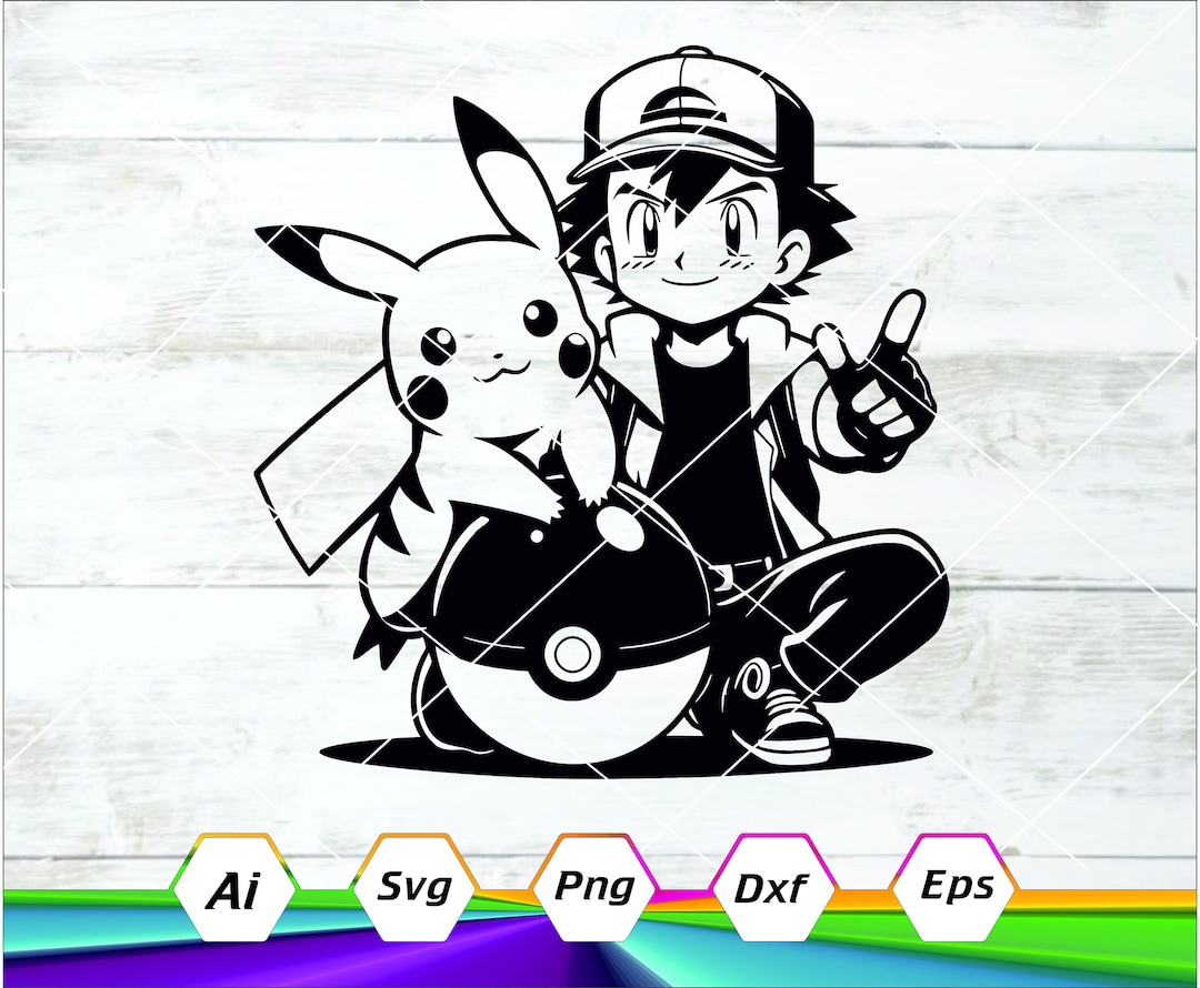 Pokemon Svg, Pikachu Svg, Ash Svg, Pokemongo Svg, Cut File Svg, Pokemon ...