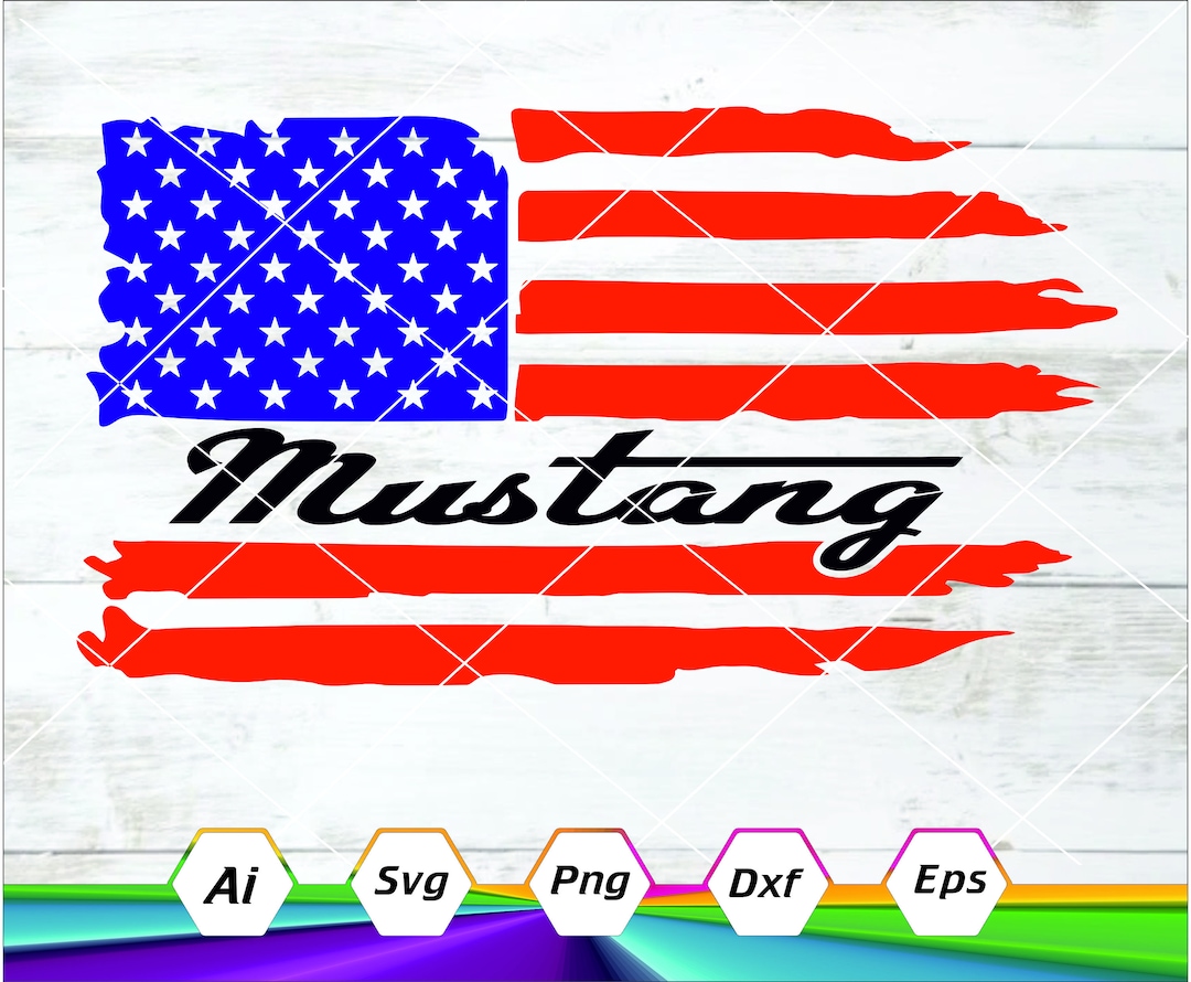 Mustang Svg, Mustang Car Logo Svg, Ford Mustang Svg, Mustang USA Flag ...