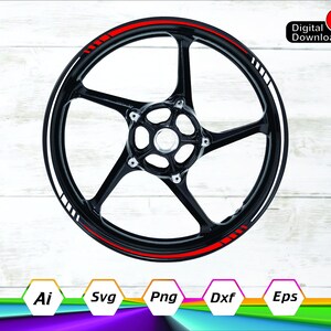 Rim Stripes, Digital Vector Svg, Wheel Stickers, Rim Stickers, Rim ...
