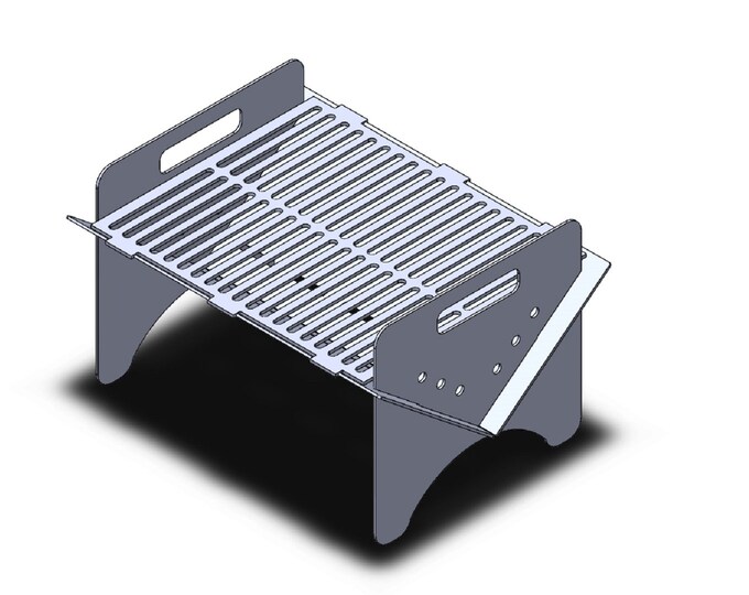 Collapsible BBQ Grill and Fire Pit. Perfect for Camping the - Etsy