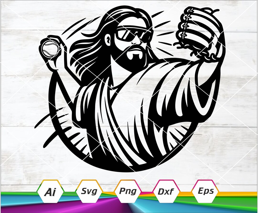 Jesus Svg, Pitcher Svg, Baseball Svg, Throwing Baseball, Jesus Saves ...