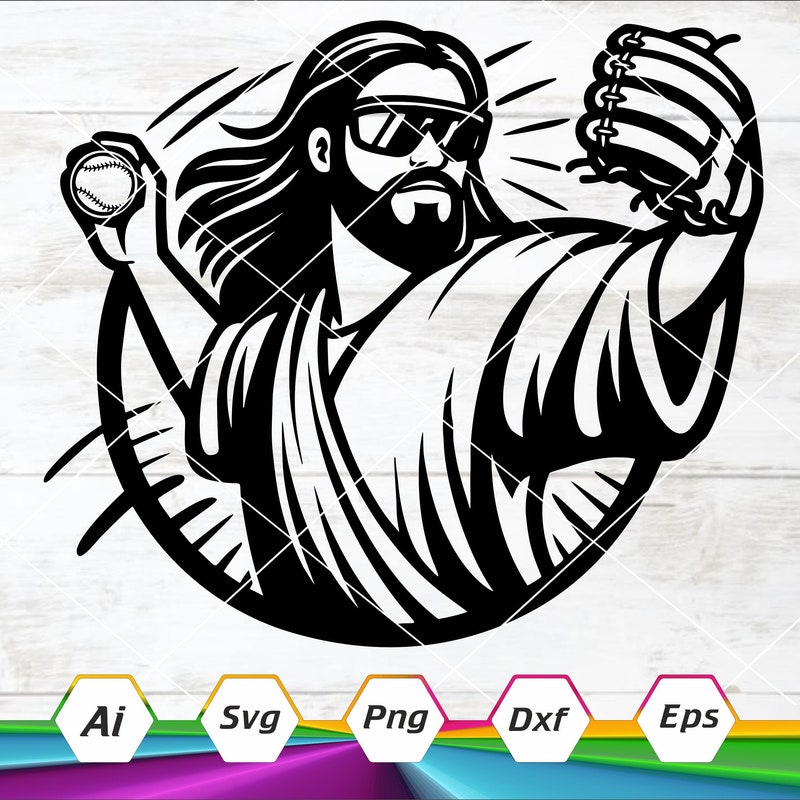 Jesus Baseball Svg - Etsy